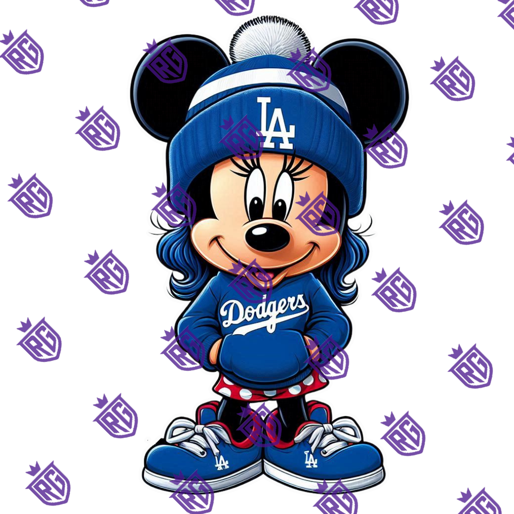 Dodgers Acrylic Blank With Decals – Royalty Glitter Co